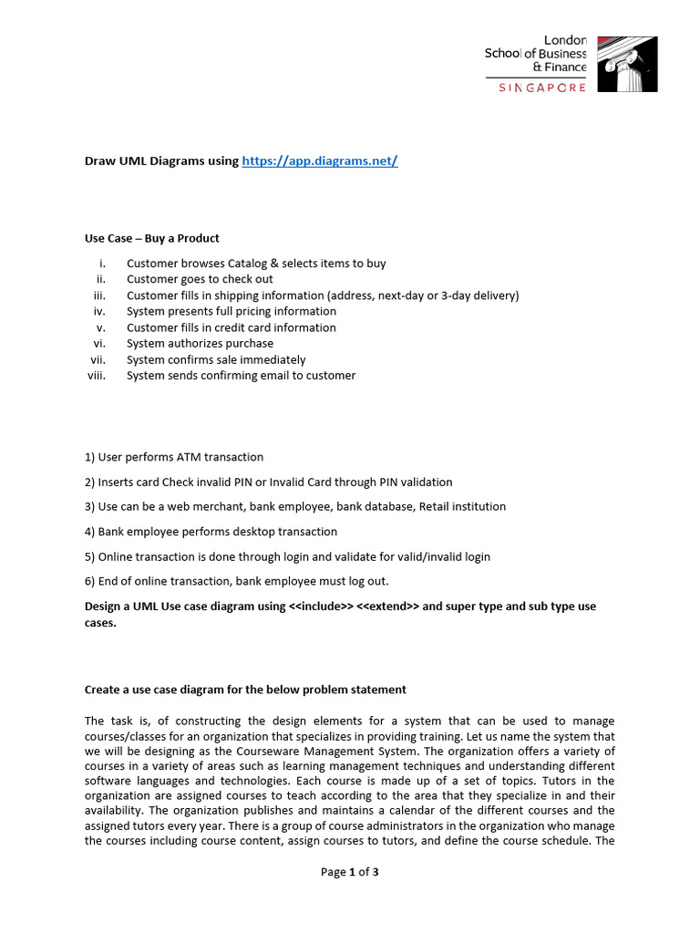 UML Use Case Diagrams Lab Exercises | PDF | Vending Machine | Automated ...