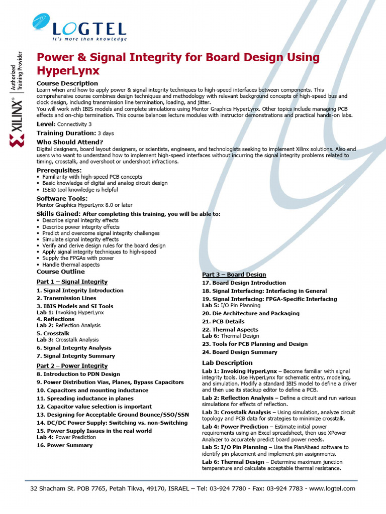 Power-and-Signal-Integrity-for-Board-Design-13.1 | PDF | Printed ...