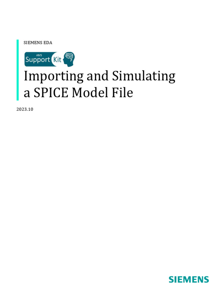 SPICE_Model_Import_and_SimulateAllFlows | PDF | Spice | Computer File