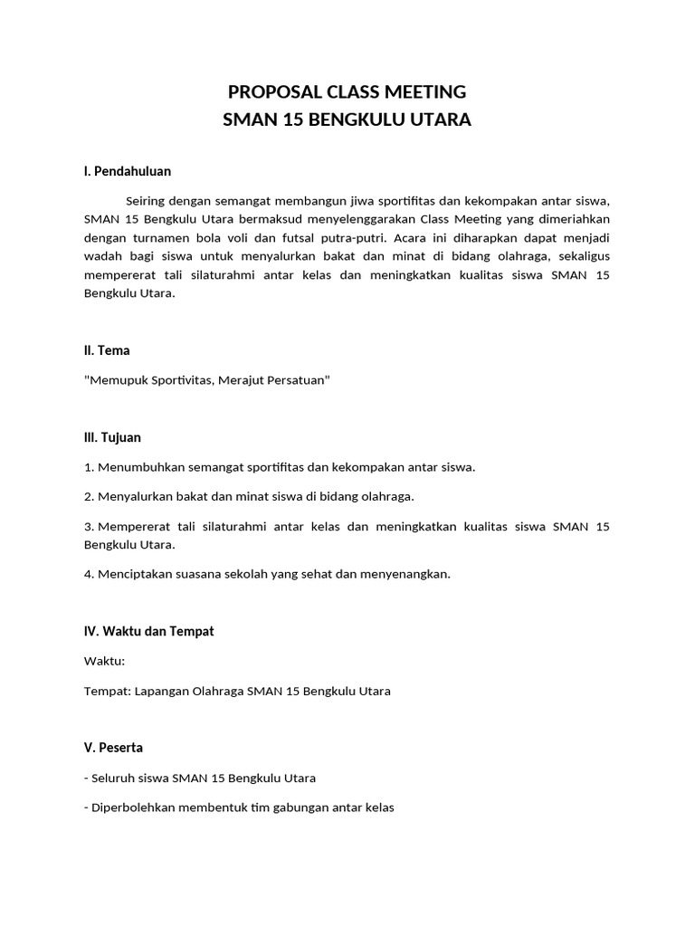 Proposal Class-Wps Office | PDF