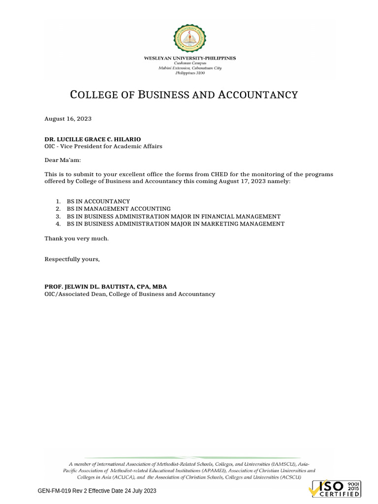 Ched Monitoring | PDF