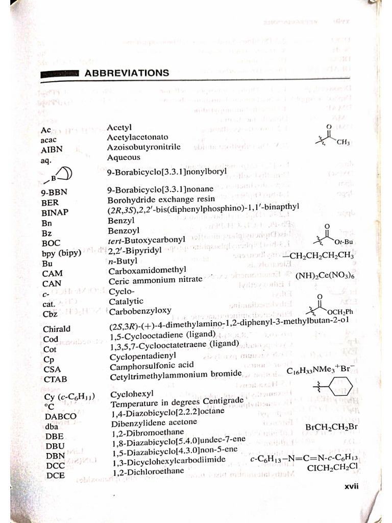 Chemistry Abbreviations | PDF