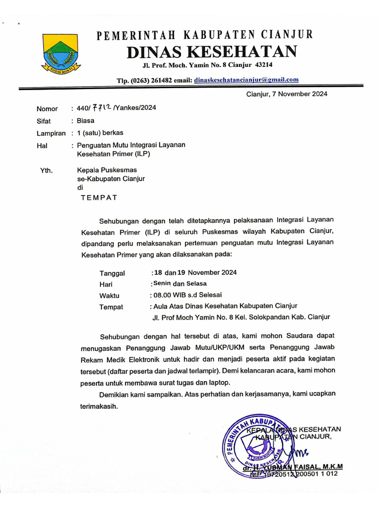 Surat Undangan ILP | PDF