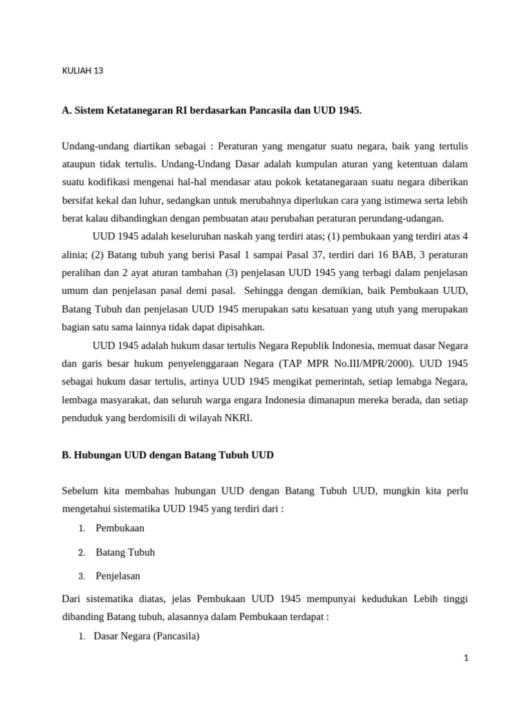 Kuliah 13 Mk.p.pancasila | PDF