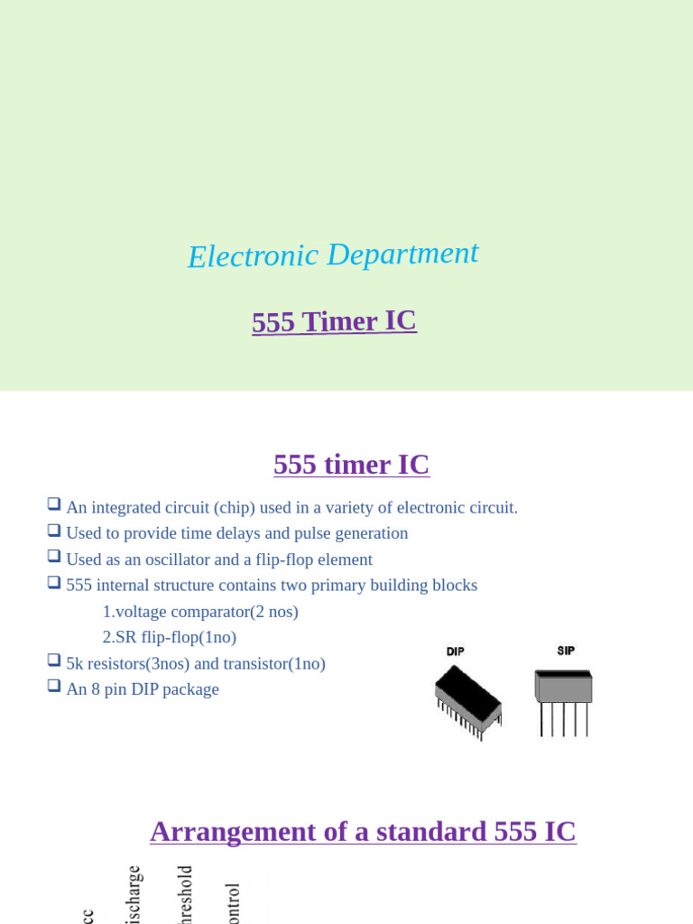 555 Timer Presentation | PDF