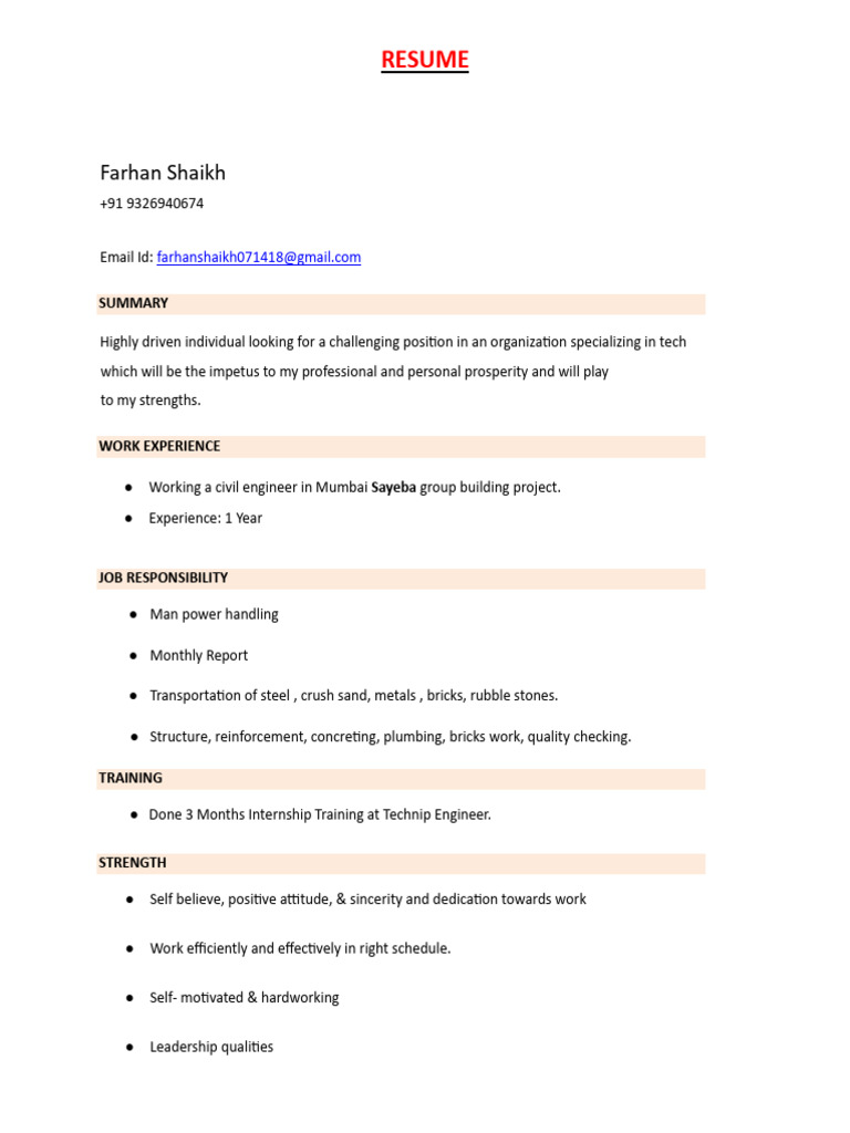 Farhan Resume PDF-1 | PDF