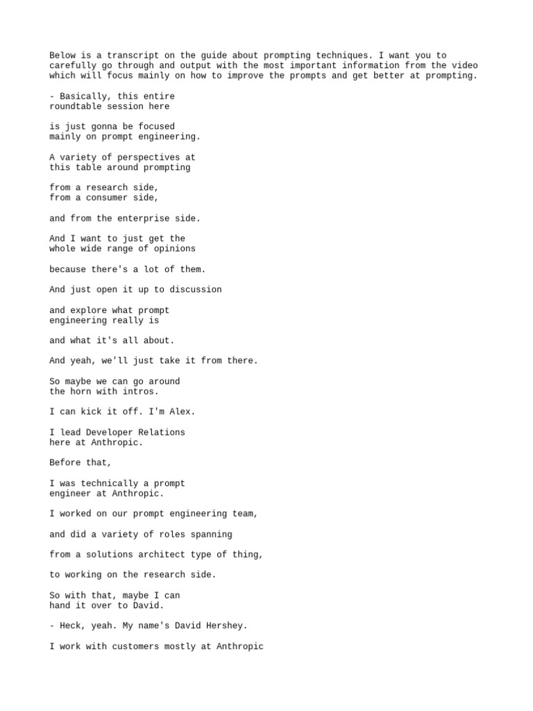 AI Prompt Engineering Deep Dive | PDF | Thought | Reason