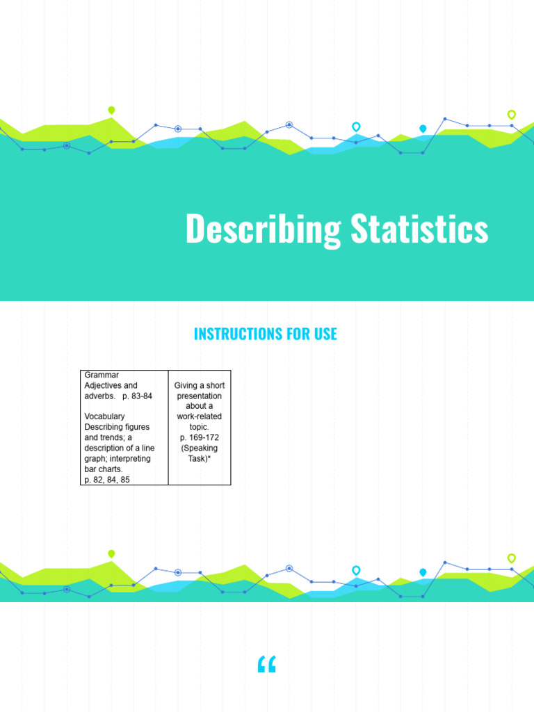 15, & 16 Describing Statistics | PDF | Adverb | Adjective