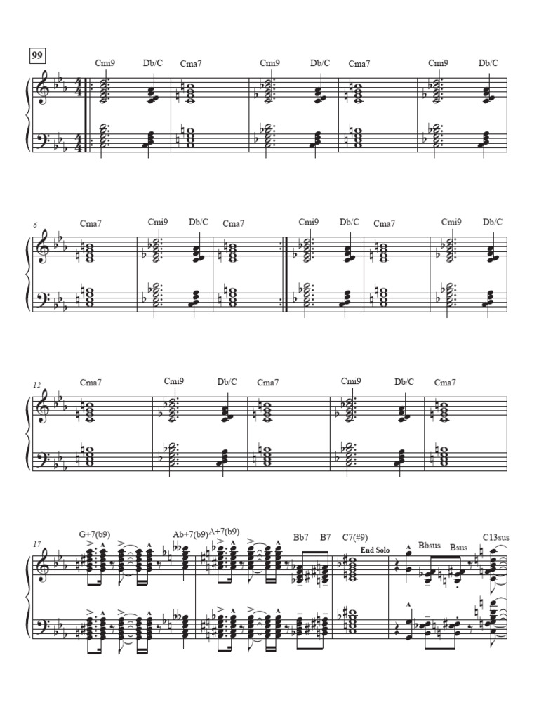 Tank Piano Chords | PDF