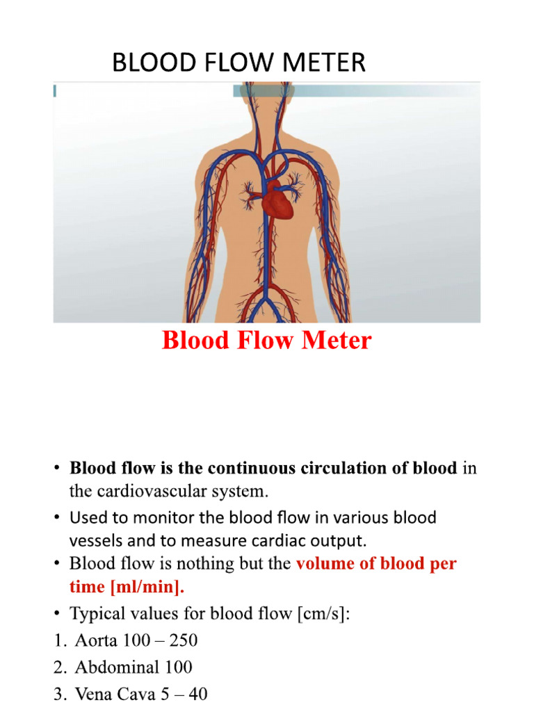 Biomedical-7 Measurement of Blood Flow 1 | PDF