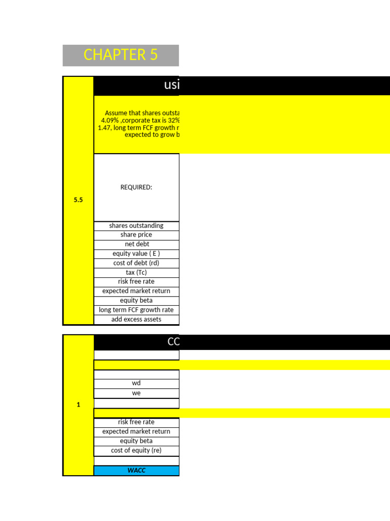 AF-1441 - Umair Ali Mir - Lab4 (Chapter 5) | PDF | Cost Of Capital ...