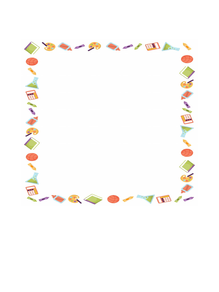 Back To School Borders and Frames - 34302.png | PDF