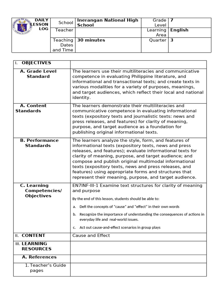 Cause-and-Effect-Group-3-Inerangan-edited | PDF