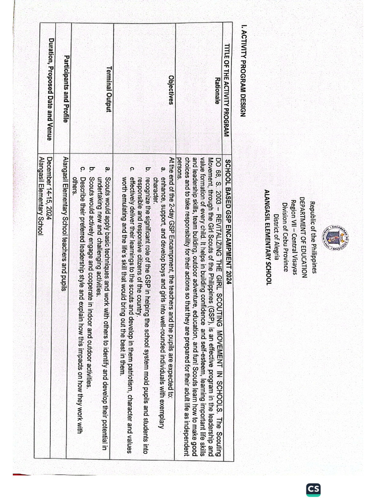 GSP Program Design | PDF