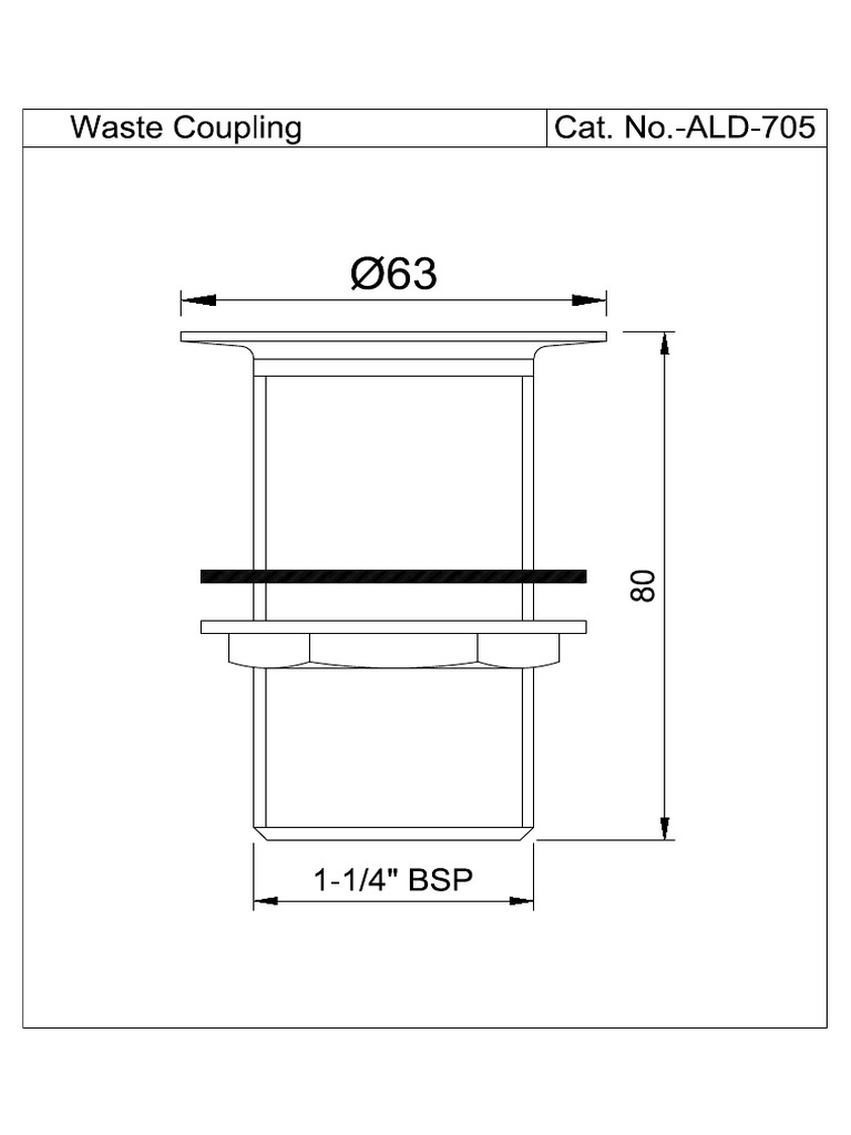 Waste Coupling Ald-705 | PDF