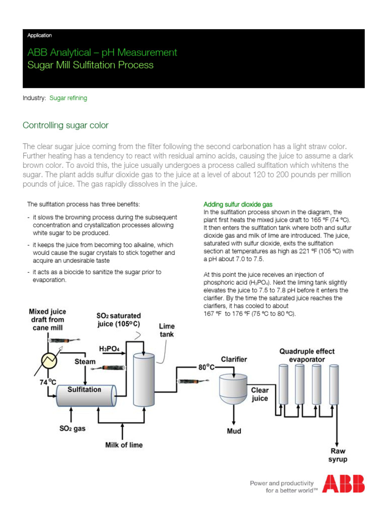A-N-Sugar PH Sulfitation A | PDF | Sugar | Diet & Nutrition