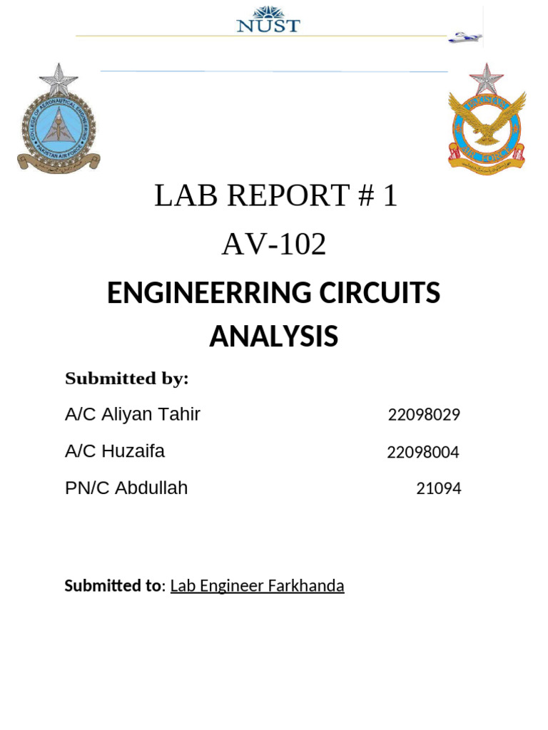 AV-102 Report-1 | PDF
