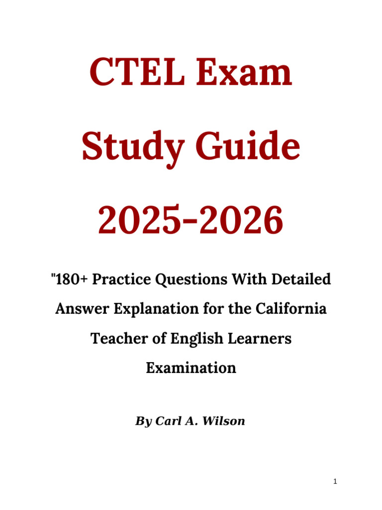 CTEL | PDF | Second Language Acquisition | Word