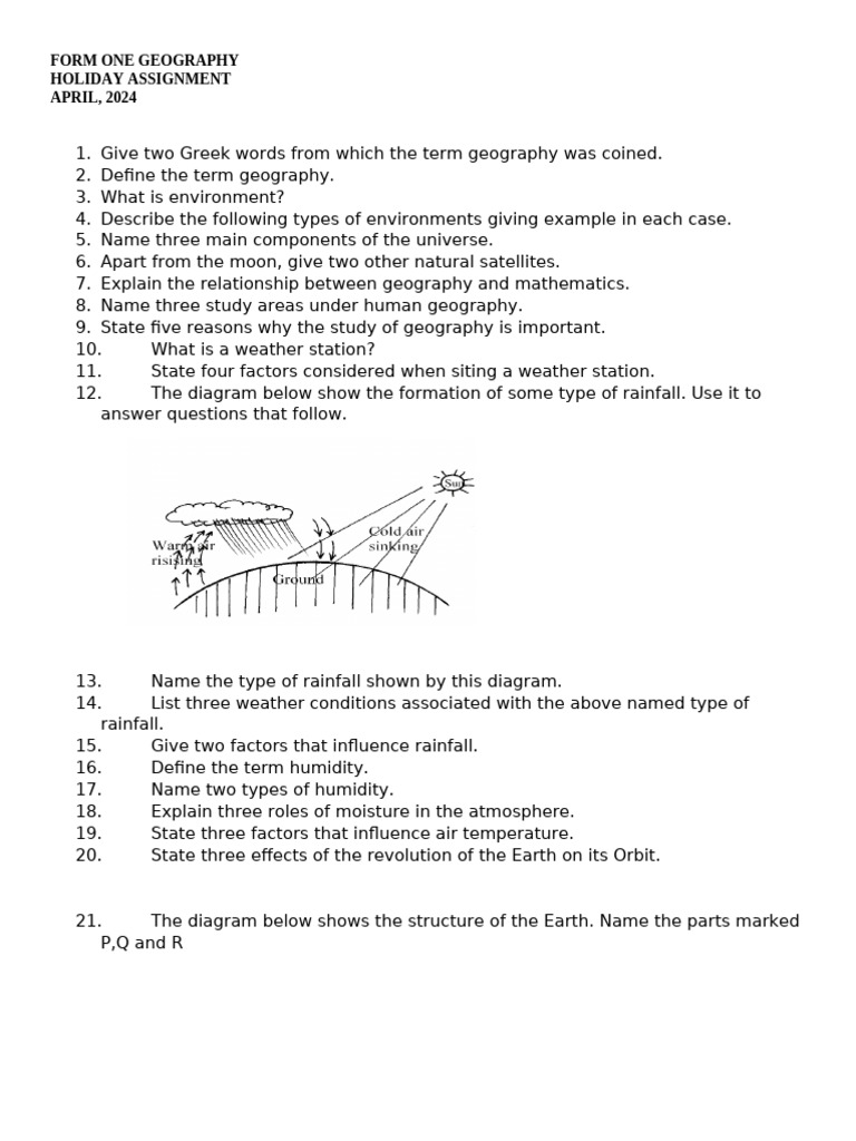 Geography F1 | PDF