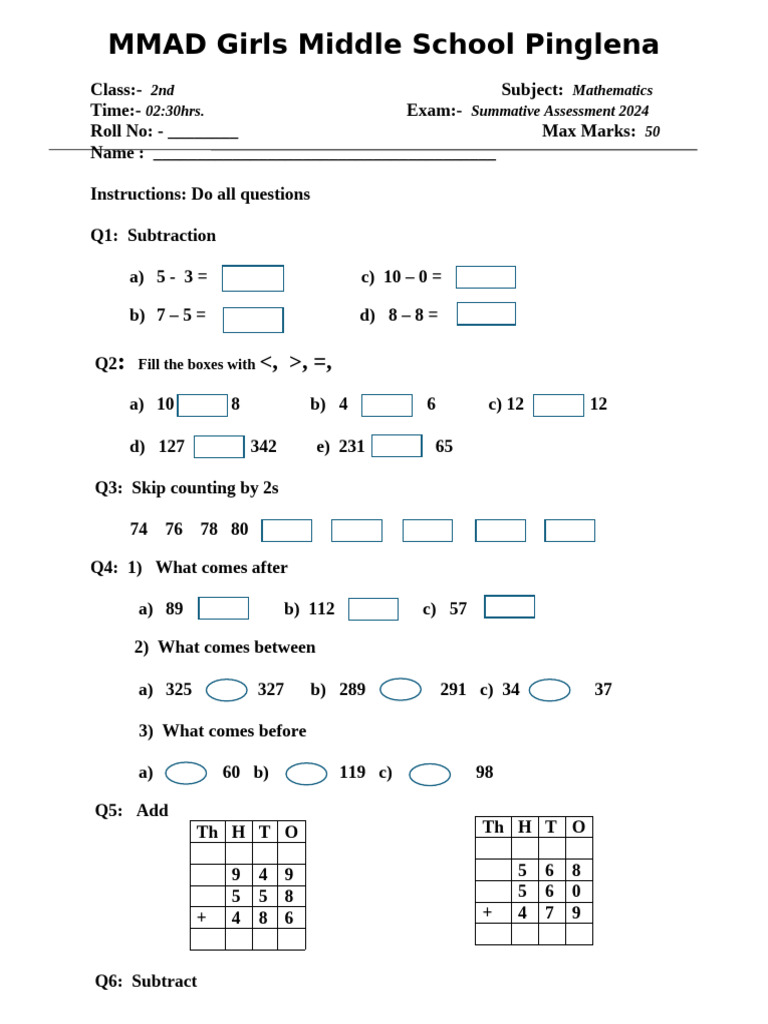 8th Class Math | PDF