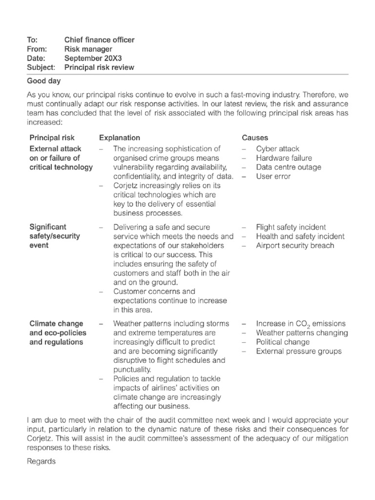 Principal Risk Review | PDF