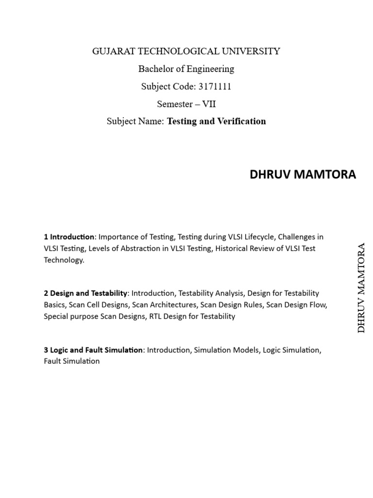 T&V DHRUV PA1 v1 | PDF | Simulation | Software Testing
