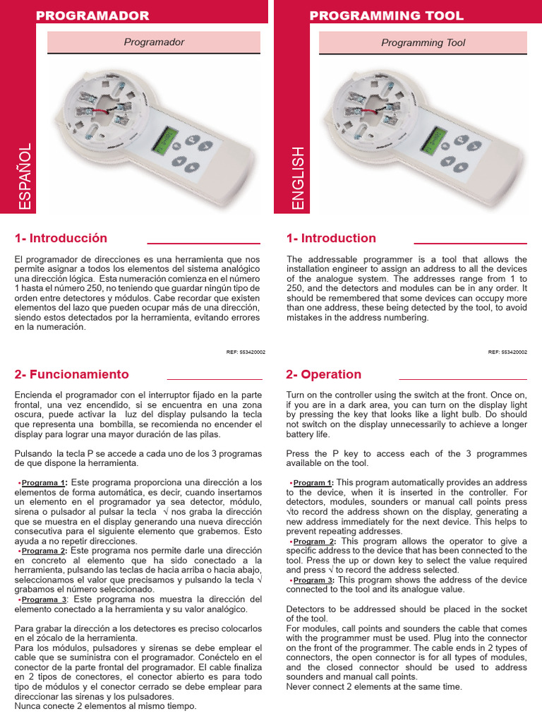 Manual Programador PGD-200-salida | PDF