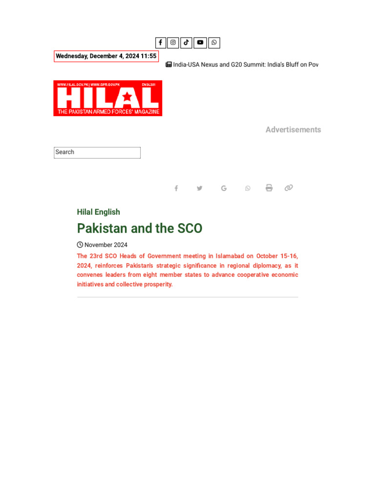 Hilal Article 4 | PDF | Afghanistan | Pakistan