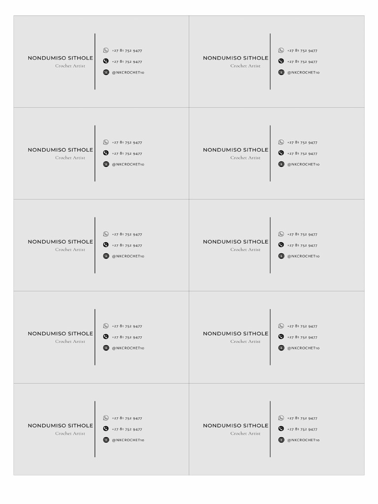 Business Cards Back | PDF
