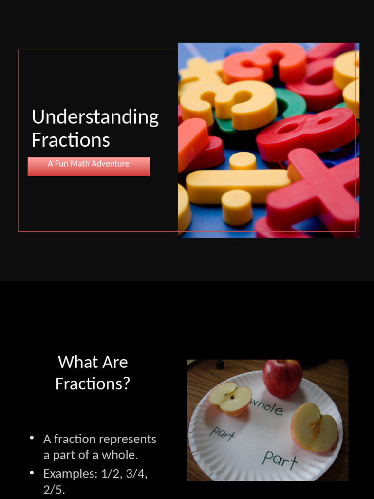 Fractions Presentation Class 4 | PDF