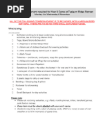 Air Assault School Packing List | PDF