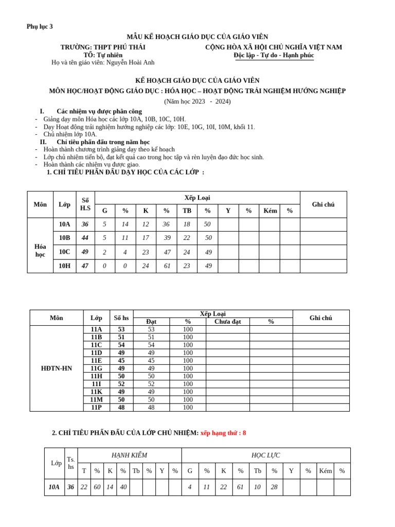 Pl3 - khgd Của Gv - nguyễn Hoài Anh | PDF