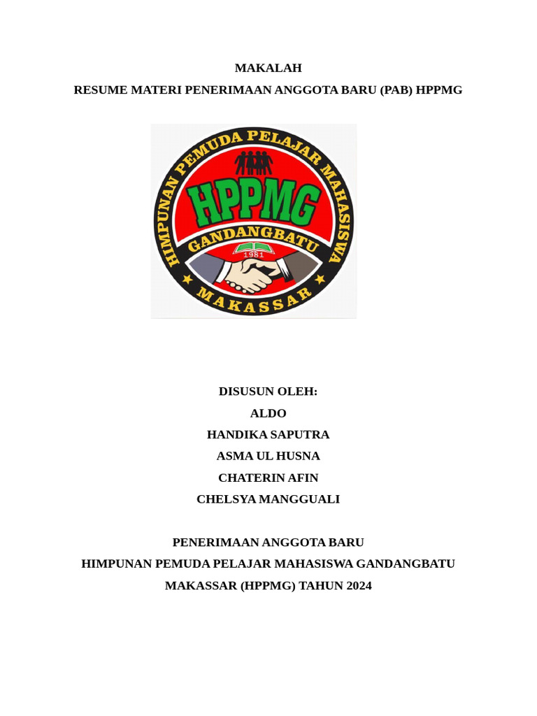 Makalah Resume Materi | PDF