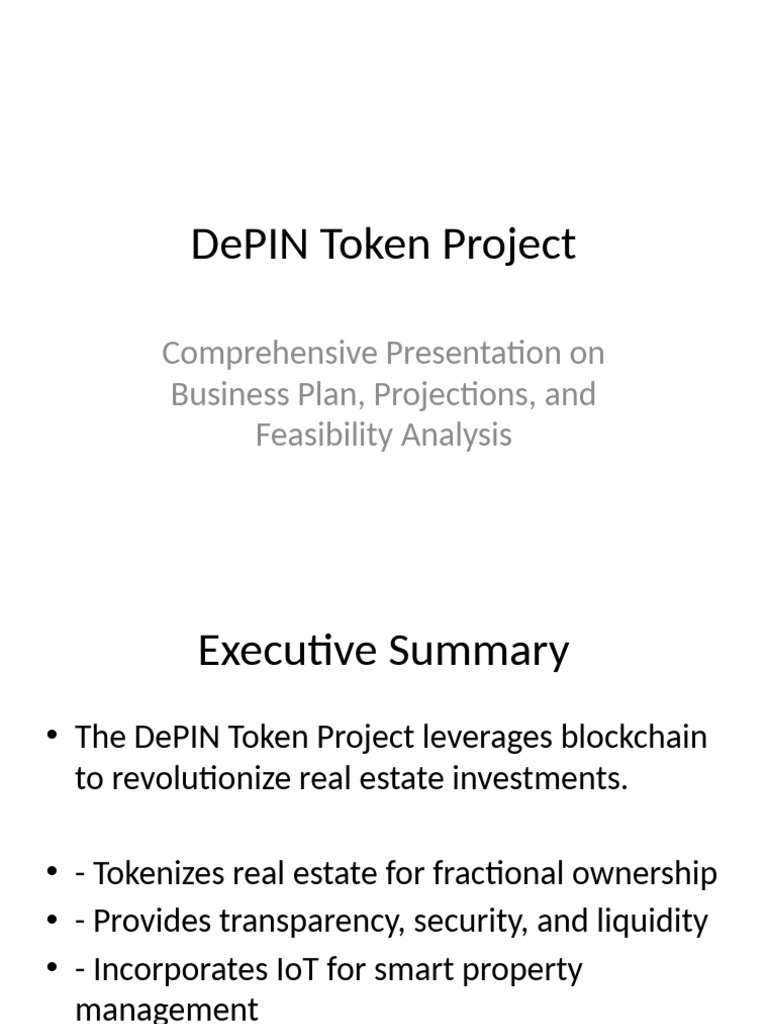 DePIN Token Project Presentation | PDF