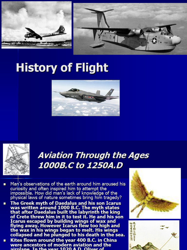 History of Flight | PDF | Wright Brothers | Wright Flyer