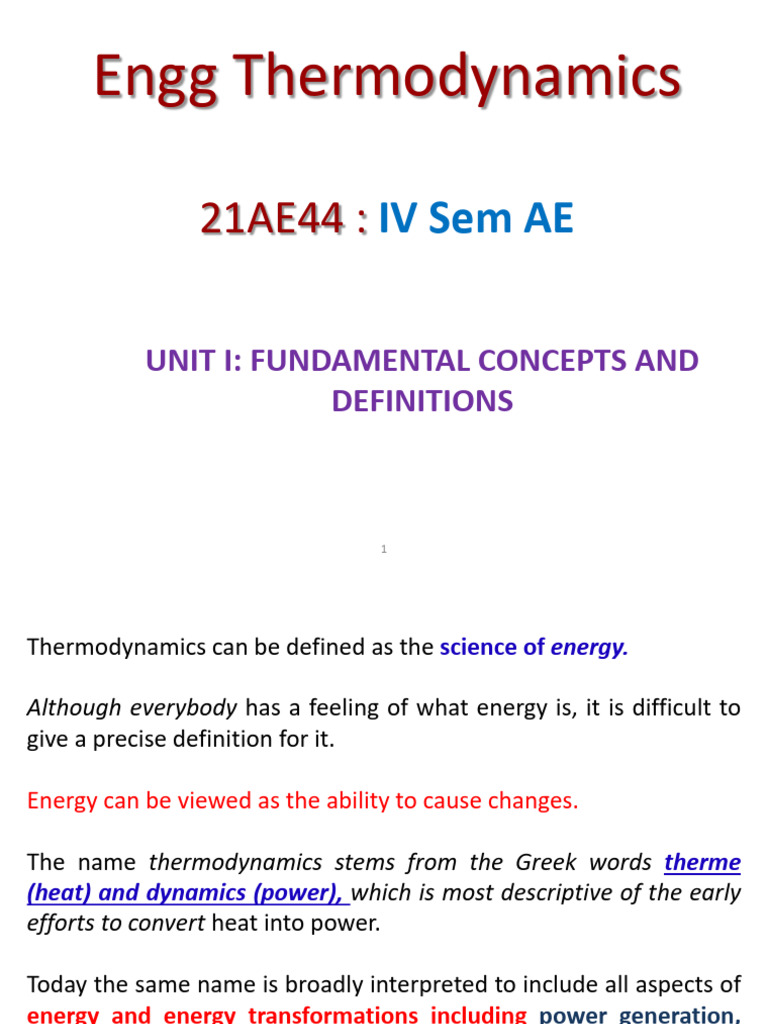 UNIT 1 ETD AERO | PDF | Phase (Matter) | Phase Diagram