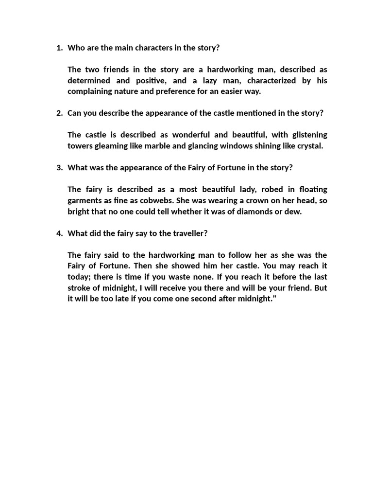 Fairy of Fortune: A Tale of Two Friends | PDF