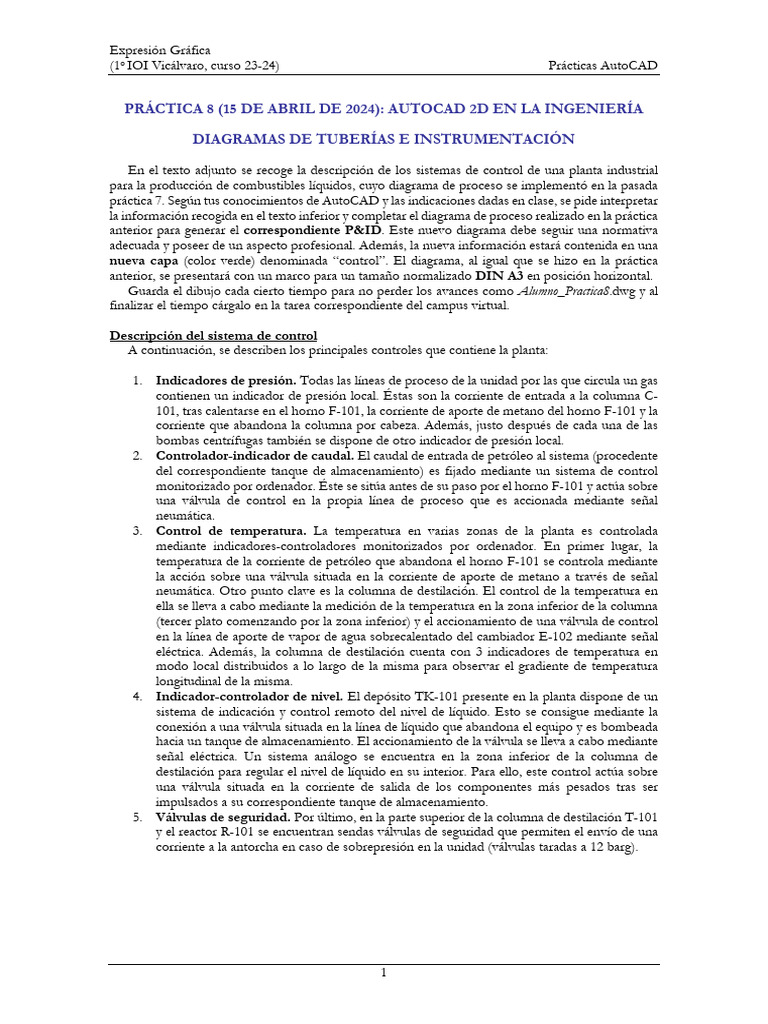 Practica 8 EG IOI 2023-2024 (4) | PDF | Destilación | Temperatura