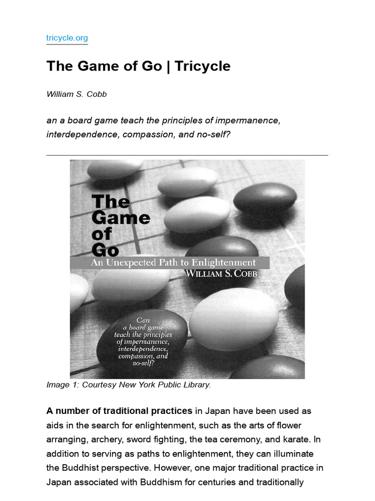 The Game of Go _ Tricycle | PDF