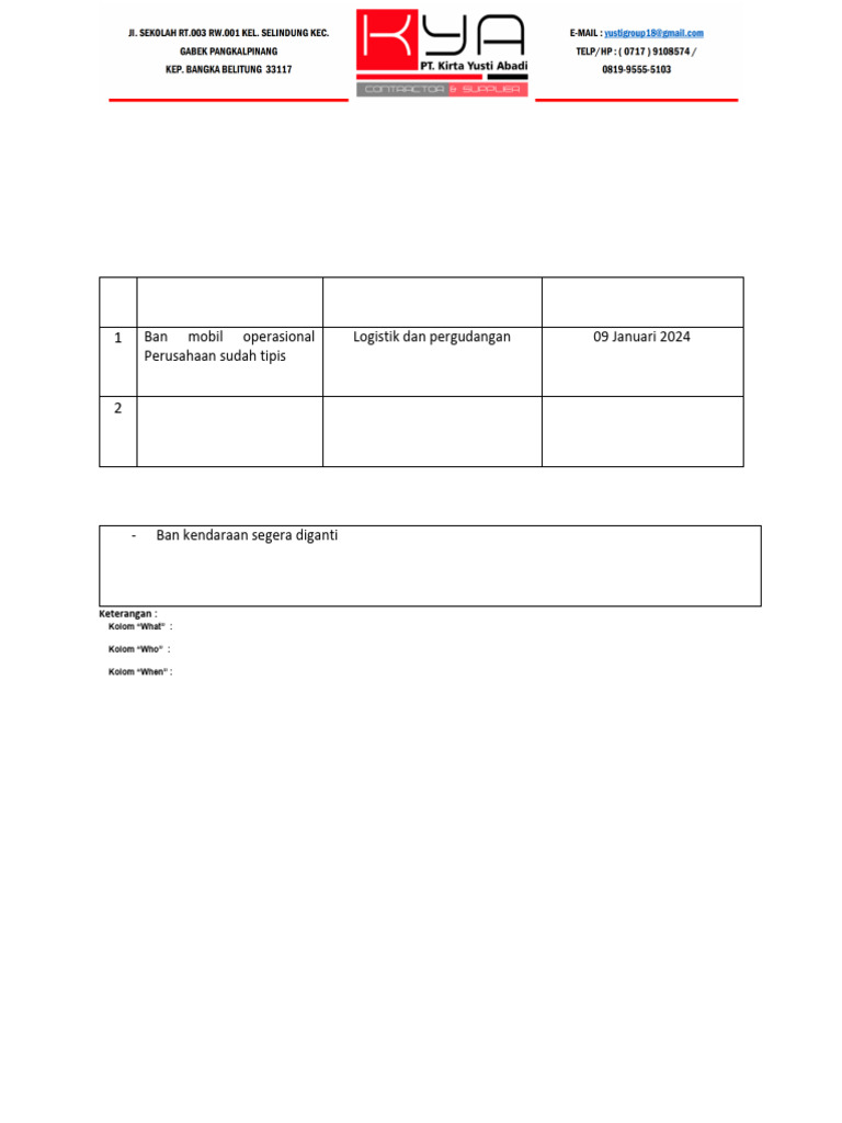6. Form Inspeksi K3 | PDF