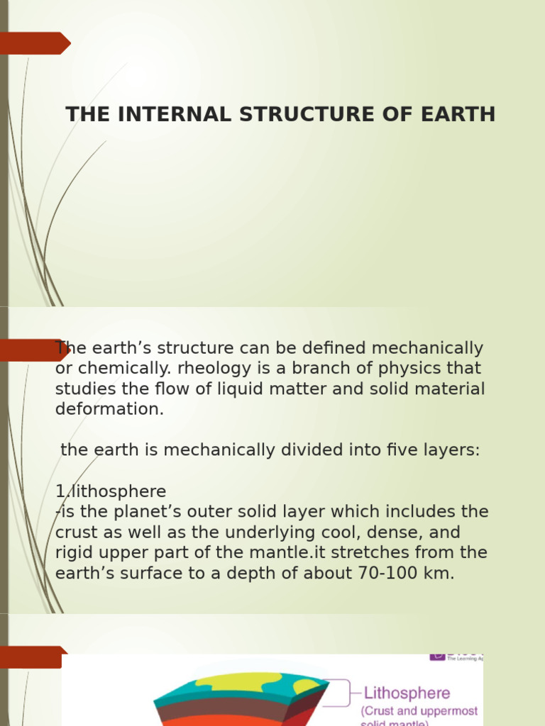 Earth's Internal Structure Explained | PDF | Earth's Magnetic Field | Earth