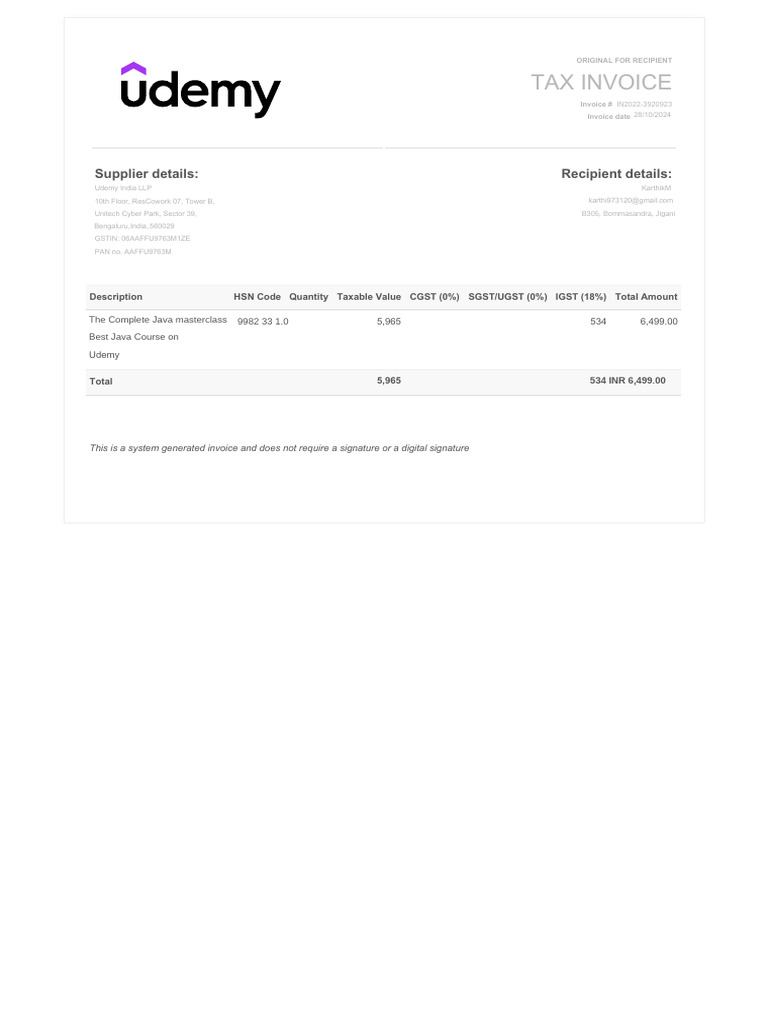 udemy--java-course-invoice | PDF udemy--java-course-invoice | PDF
