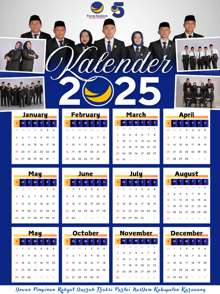 2025 Photo Collage Calendar Poster | PDF