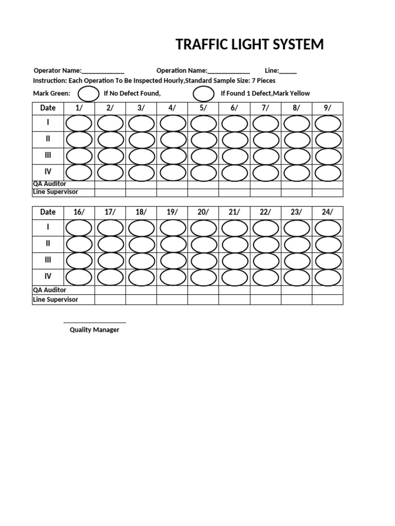 Traffic Light System | PDF