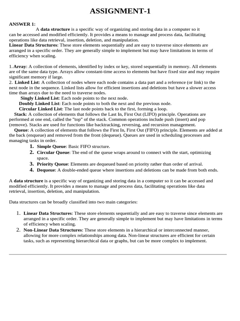 Assignment 1 Dsa | PDF | Queue (Abstract Data Type) | Pointer (Computer ... Assignment 1 Dsa | PDF | Queue (Abstract Data Type) | Pointer (Computer ...