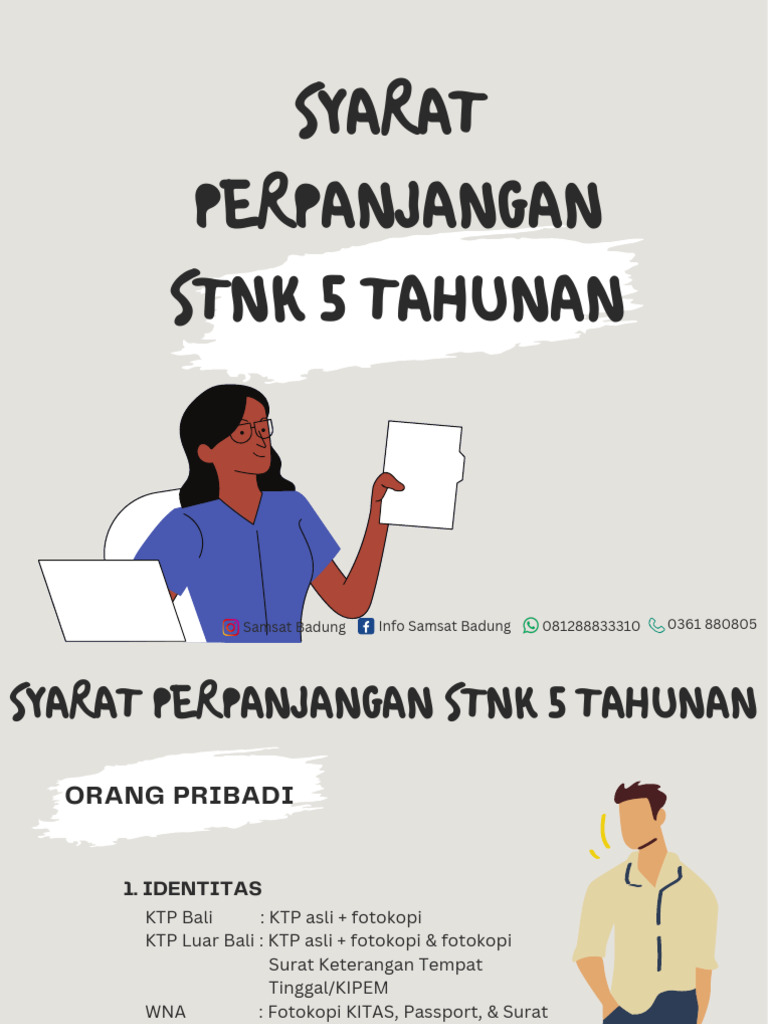 Perpanjangan STNK Tahun | PDF
