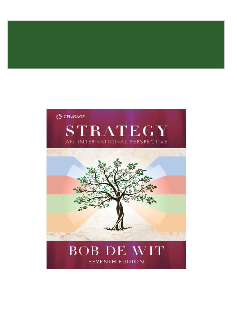 Strategy: An International Perspective 7th Edition Bob de Wit - Ebook ...