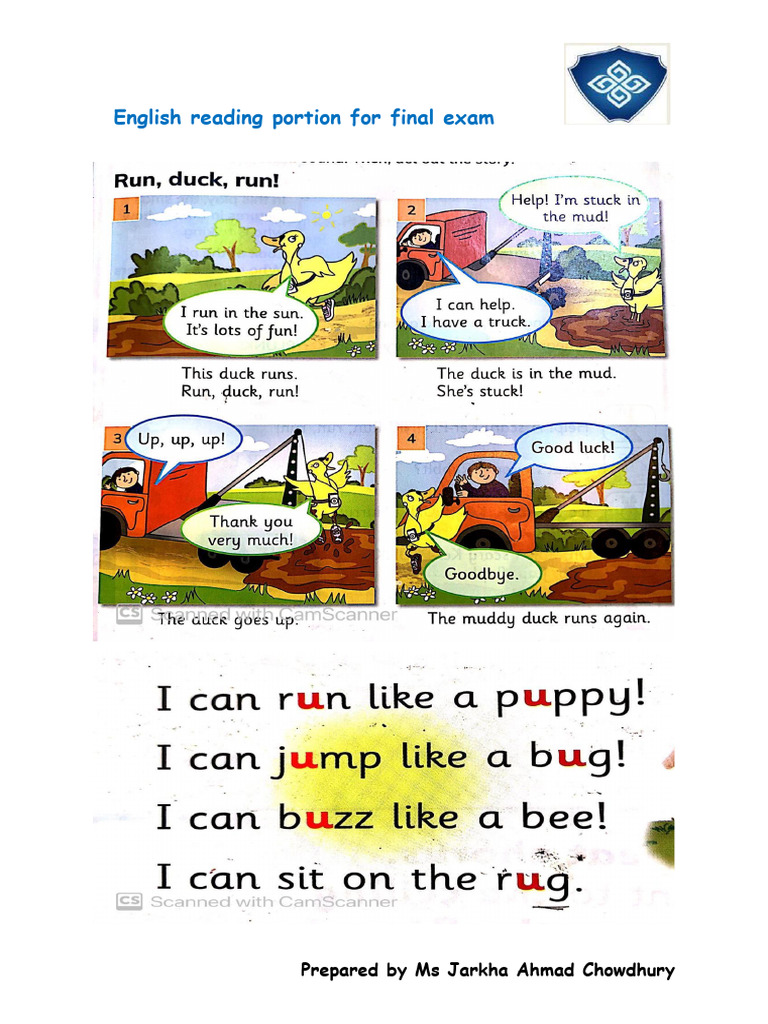 English Reading Final Exam Guide | PDF