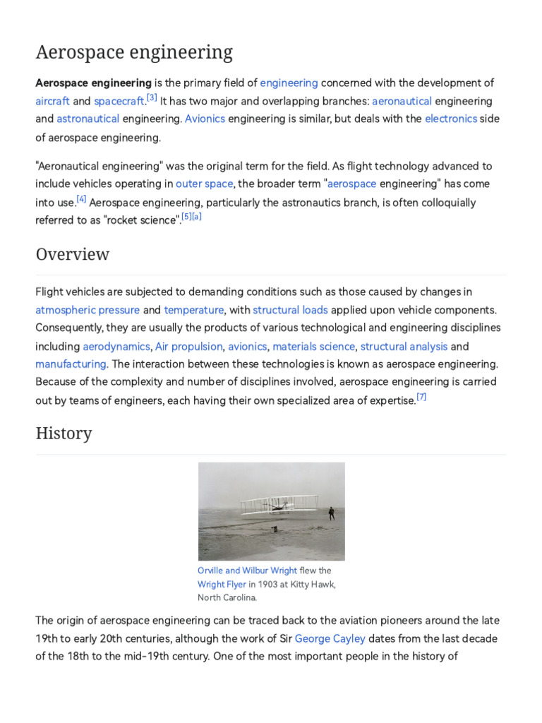 Aerospace Engineering Evolution | PDF | Aerospace Engineering | Aerospace