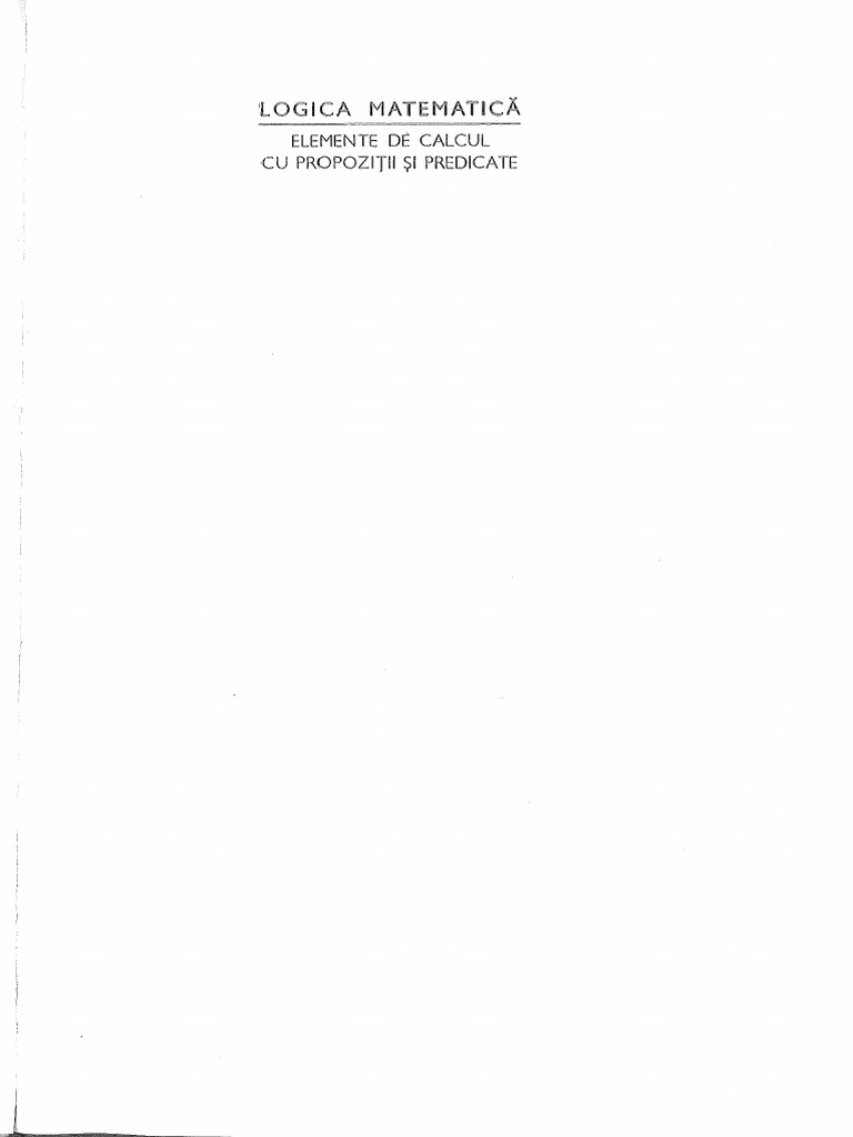 Vdoc - Pub - Logica Matematica Elemente de Calcul Cu Propozitii Si ...